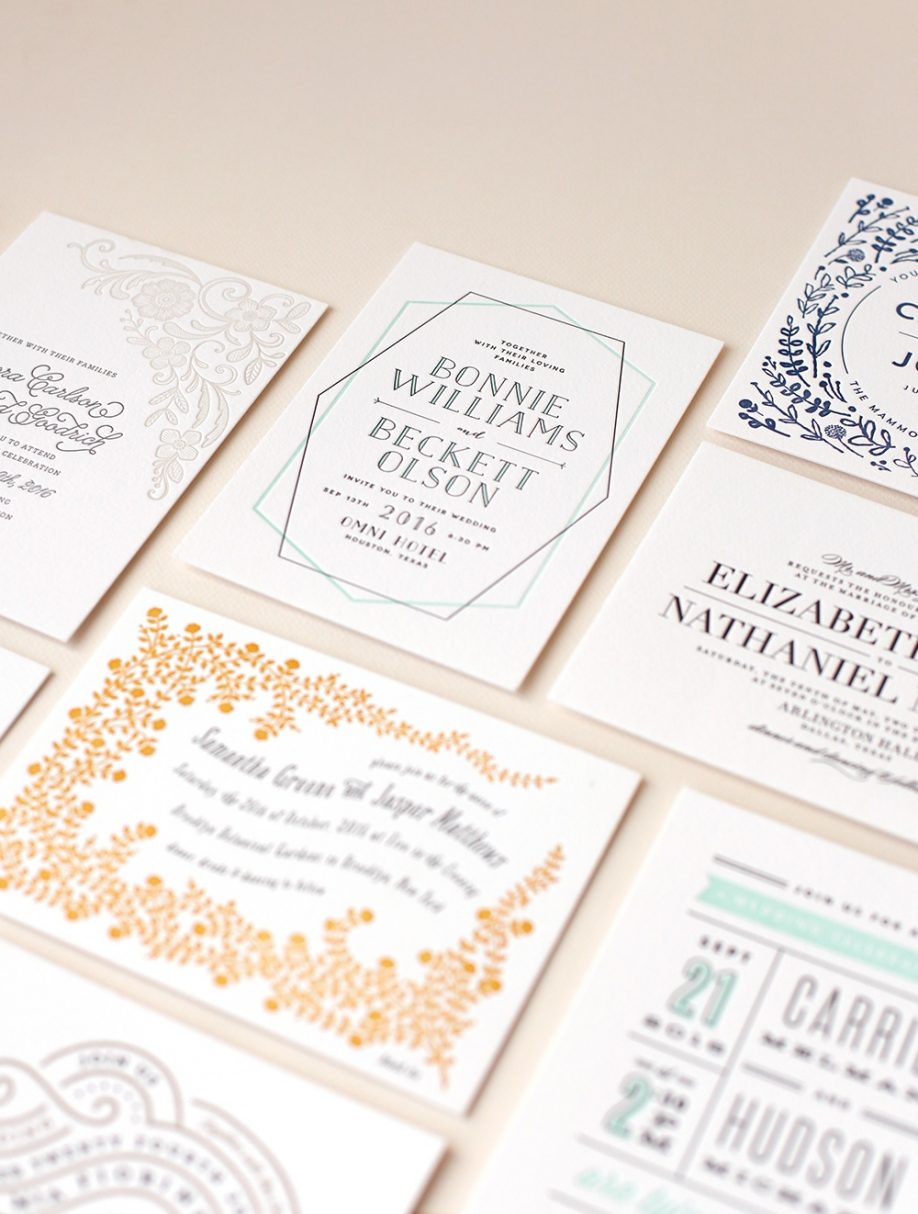 Letter Press Invitations - Best Printing NYC